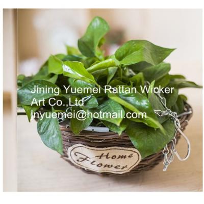 China China manufacturer wicker garden baskets wicker baskets plant wall stick for sale