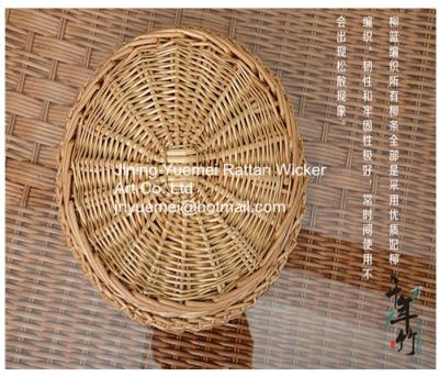 China 2016 wicker tray fruit tray harmless customized home use round shape food tray for sale
