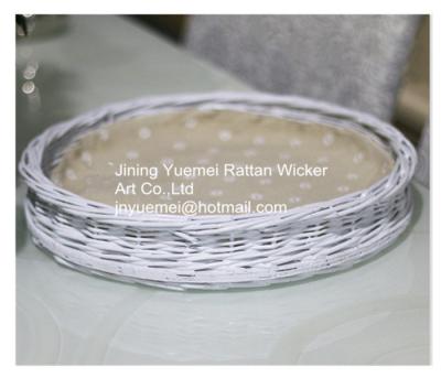 China 2016 wicker tray storage tray harmless customized home use round shape for sale