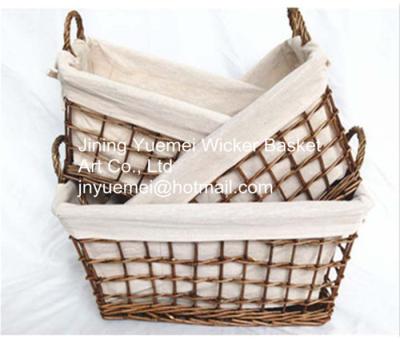 China 2016 wicker bread basket wicker fruit basket willow food basket for sale