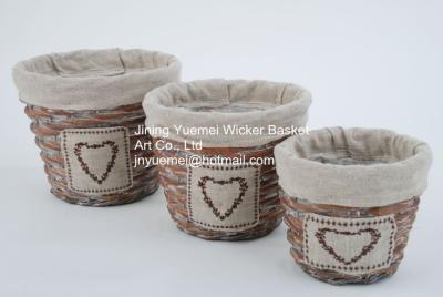 China wicker basket manufacturer garden basket set willow plant baskets stock fast shipment for sale