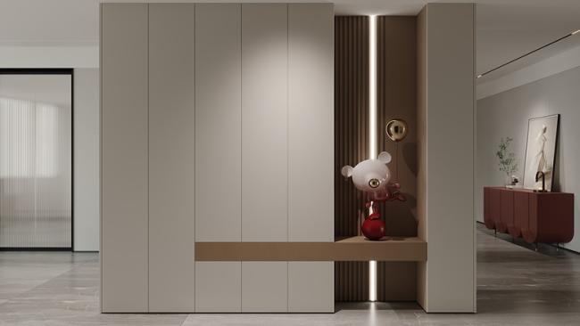 Application of decorative laminate paper on furniture surface