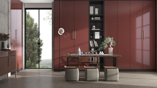 Close-up view of solid color furniture decor paper texture