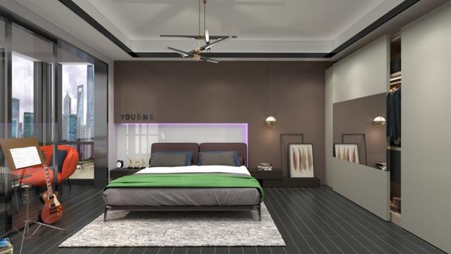 Decorative paper application on MDF board sample