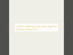 1250mm Width Solid Color Decor Paper For Furniture Surface Finish