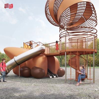 Cina In acciaio inossidabile Red Panda stile attrezzature di divertimento all' aperto per il parco piazza divertimento tempo in vendita