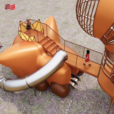 Cina In acciaio inossidabile Red Panda stile attrezzature di divertimento all' aperto per il parco piazza divertimento tempo in vendita