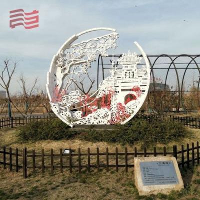 Cina Caratteristica regionale in stile europeo Parco di sculture metalliche su larga scala Progettazione professionale in vendita