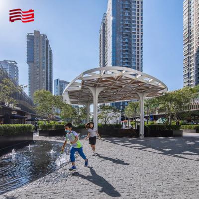 China Pavilhão de arte escultural de aço inoxidável com exterior personalizado e técnica de soldagem à venda