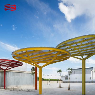 Cina Padiglione di ombrello esterno in acciaio inossidabile in varie combinazioni di colori per l'arredamento del paesaggio in vendita