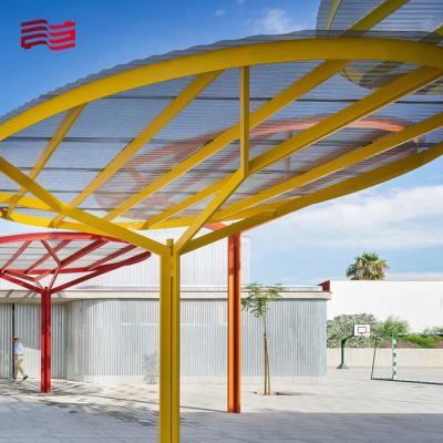 Cina Padiglione di ombrello esterno in acciaio inossidabile in varie combinazioni di colori per l'arredamento del paesaggio in vendita