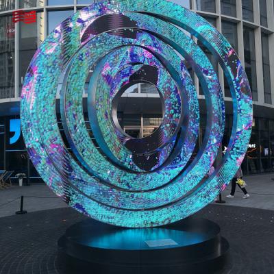 Cina Metodo di stampa su misura Arte pubblica Sculpture quadrate per decorazioni esterne e paesaggi in vendita