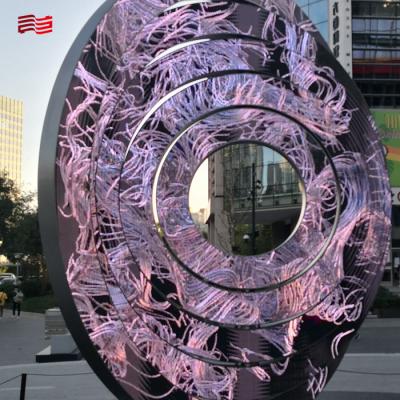 Cina Metodo di stampa su misura Arte pubblica Sculpture quadrate per decorazioni esterne e paesaggi in vendita