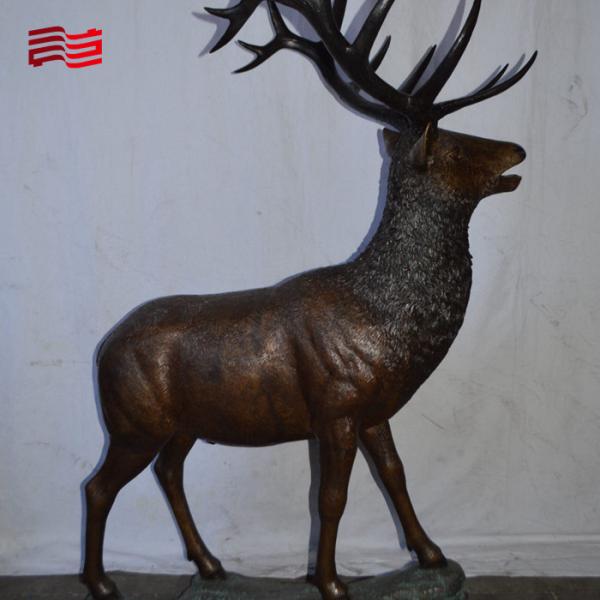 Quality Custom Print Method Life-Size Bronze Animal Sculpture for Customized Requirement for sale