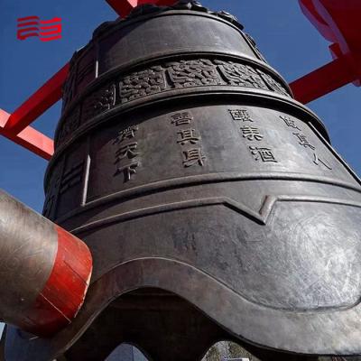 Cina Antico pozzo simile all'aspetto Campana in bronzo a grande scala, colata con artigianato integrato in vendita