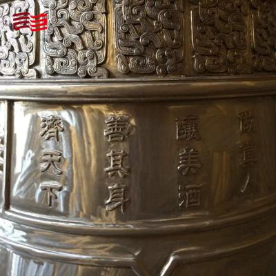 Cina Antico pozzo simile all'aspetto Campana in bronzo a grande scala, colata con artigianato integrato in vendita