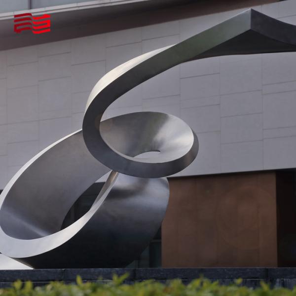 Quality Modernistic Style Custom Shape Stainless Steel Sculptures for Courtyard Art for sale
