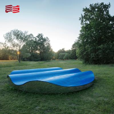 Cina Sedia d'arte Paesaggio Nuvole blu Parco di sculture Scultura decorativa in stile modernistico in vendita