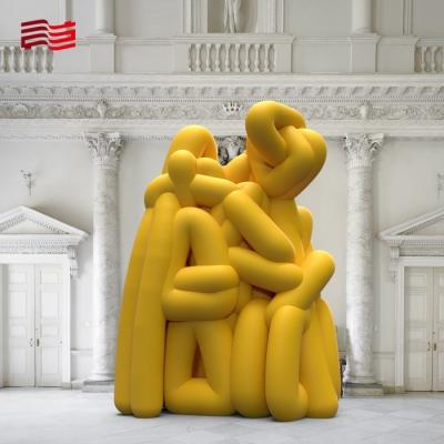 China Custom Printing SCULPTURE Abstract Intertwining Metal Sculpture with Complex Structure for sale