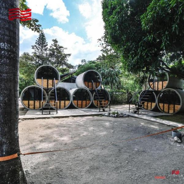 Quality Creative transformation of cement pipes the culvert pipe room hotel stands out for sale