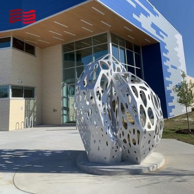 Cina Moderne sculture in acciaio inossidabile che decorano i paesaggi esterni in vendita