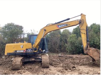 China SANY135 Excavadora de rastreo usada 0,6m3 13500Kg Peso para excavación eficiente en venta
