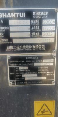 China Reifentyp Gebrauchtes Radlader SHANTUI L58C3 Zuverlässig und gut gewartet zu verkaufen