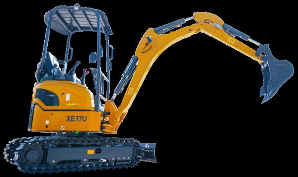Quality XE17U Tailless Design Wheel Crawler Excavator Compact Flexible for sale