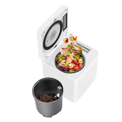 China Smart 2.5 Liters Capacity Kitchen Composter Machine OEM Supported Smart Waste Kitchen Composter Turning Food Waste to Compost for sale