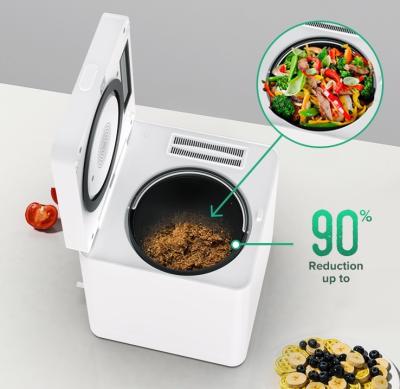China Smart 2.5 Liters Capacity Kitchen Composter Machine OEM Supported Smart Waste Kitchen Composter Turning Food Waste to Compost for sale