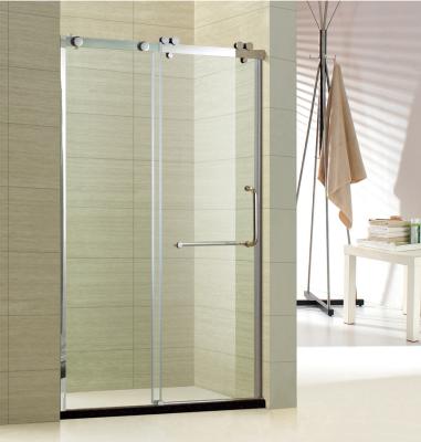 China Elegant Design Sliding Door beach Shower Cabin With SUS304 Guide Rail & Rollers for sale