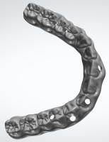 China Digital Aluminum Bar with Temporary Teeth for Dental Study Models for sale