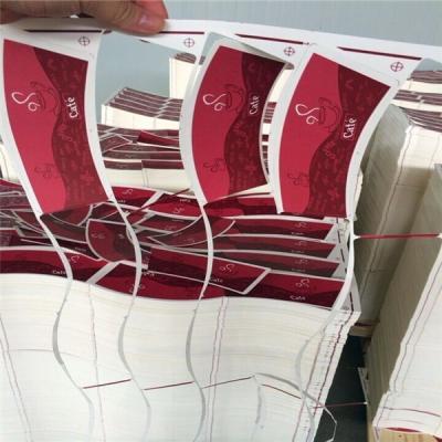 China 6oz/7oz/8oz flexo/offset printing disposable paper cup fan/sheet with customer logo for sale