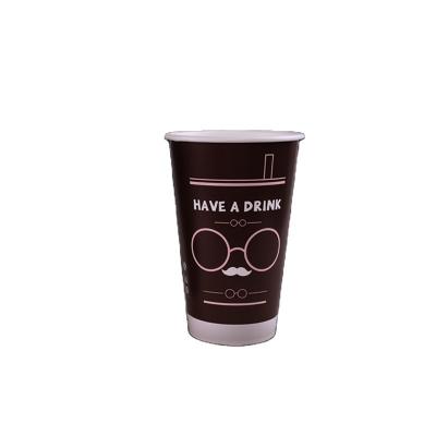 China Mustache glasses wholesale paper milk tea coffee cups for sale