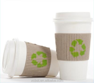 China different style 8oz/12oz/16oz/20oz custom logo printed coffee cup sleeve & lids,disposable paper cup sleeves for sale