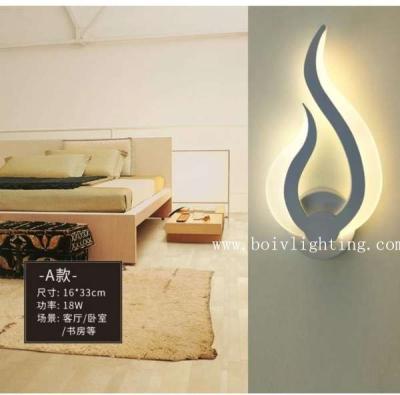 China Indoor LED Wall Lamp Warm Light  Children Room White Color Like A Flame for sale