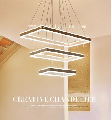 China Rectangle  Simple  Hanging  Lamp Pendant  Lightings  And Chadelier  407*80*1000MM for sale