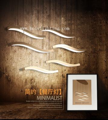 China LED Hanging Lamp With Line Bwautiful Single  1000*90*1200MM White Color for sale