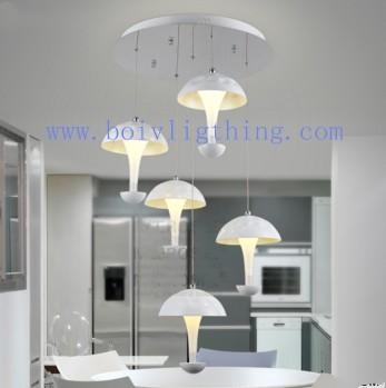 China Led Interior Lighting Fixture Ceiling Pendant Lamp Wite Shades for sale