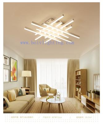 China New Rectangle Interior Pendant Lights Led Modern Hanging  Lamp 88W for sale