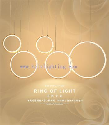 China Restaurant Chandelier Three Simple Modern Creative Personality Round Light for sale
