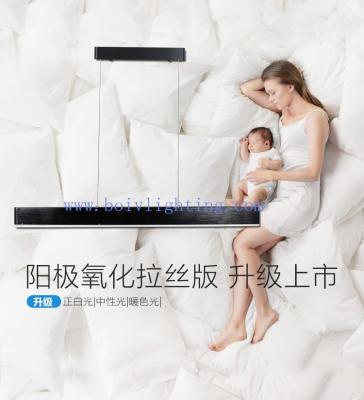 China Round Gold Color Black Pendant Lights Simple 1200*100*1000MM 26w for sale