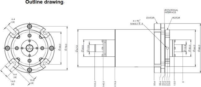 Fiber Optic Rotary Joints, electrical slip rings with 200rpm speed IP65 for Radar Antennas