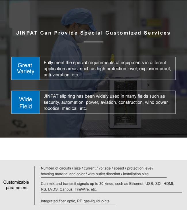 Technical diagram of 40mm ID flat slip ring dimensions