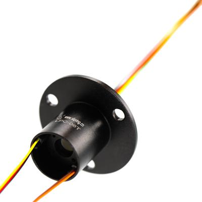 China Capsule Electrical Slip Ring with Through Hole 6 Circuits LPC-06T for sale