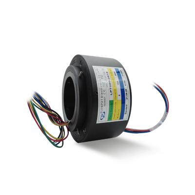 China 6 Circuit 15A Hollow Bore Slip Ring 80mm Hole 240V for sale