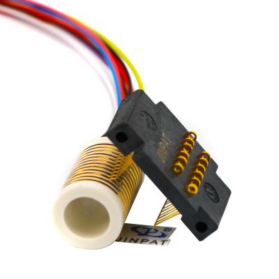 China Compact 12 Circuits Separate Slip Ring with 360° Continuous Rotation for Smooth Power Transfer for sale