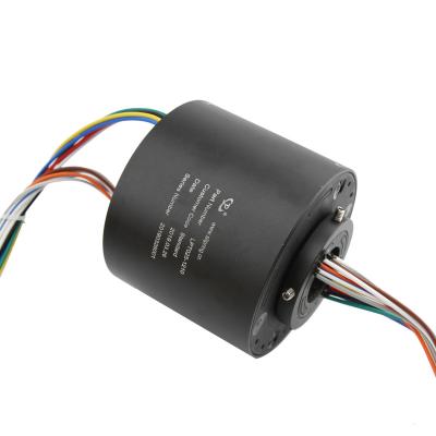 China Through Hole Slip Ring Precious Metal Contact 12 Circuits 10A 240 VAC/DC for sale