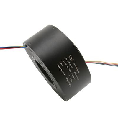 China 6 Circuits 5A Through Hole Slip Ring 360 Degree Continuous Rotation for sale