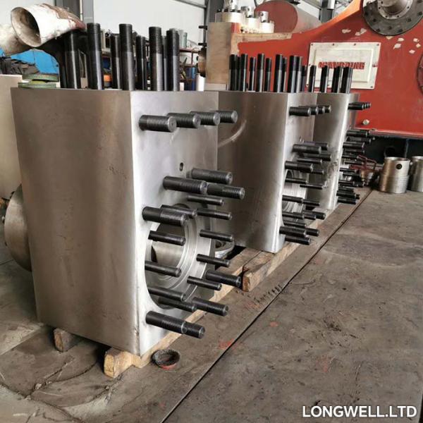 Drill Rig 3NB-1600HL Triplex Mud Pump Module Discharge Suction High Flow Rate